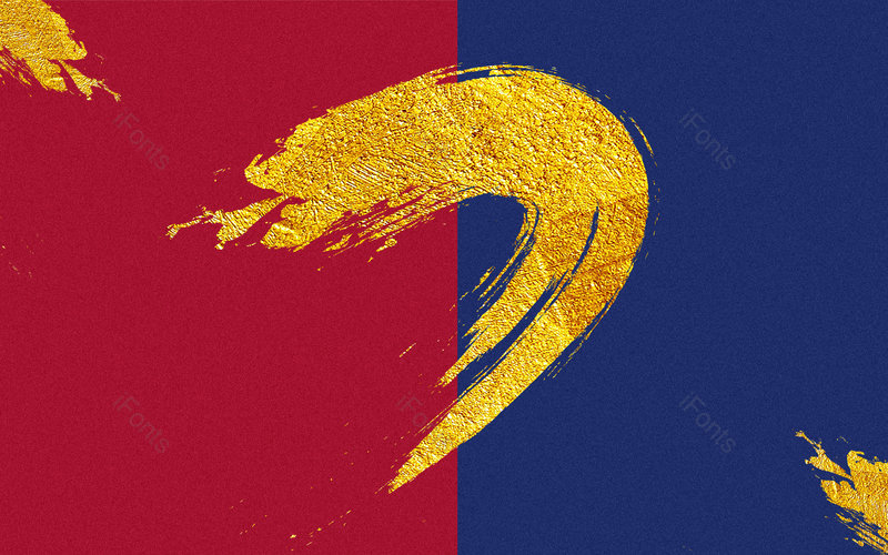 红蓝配色金色泼墨叠加鎏金大气背景_质感|纹理高清背景图下载-iFonts设计助手